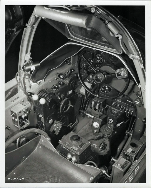 LOCKHEED F-5A COCKPIT Large Vintage Original Manufacturers Photo P-38 ...