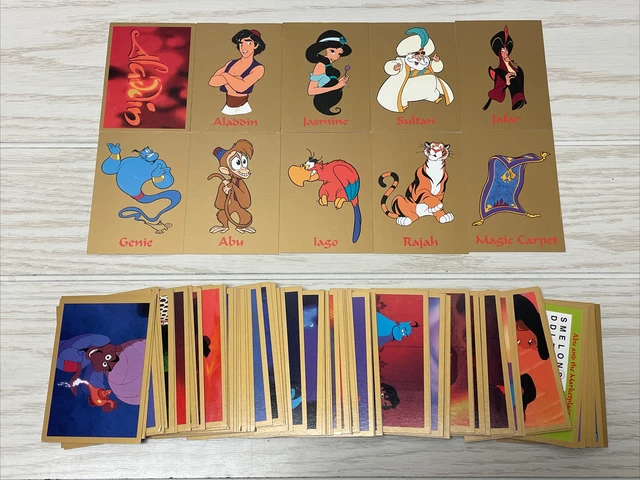 ALADDIN DISNEY MOVIE Base Trading Card Complete Set 90 Cards Skybox ...