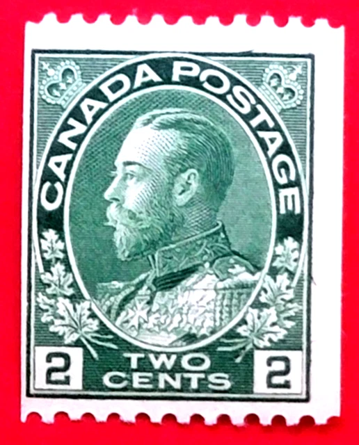CANADA STAMP 133 "KG V Admiral Issue Coil" Perf 12 Horizontal MH F CV ...