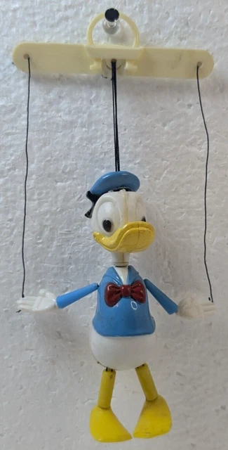 VINTAGE WALT DISNEY Donald Duck Marionette String Puppet Plastic $24.99 ...