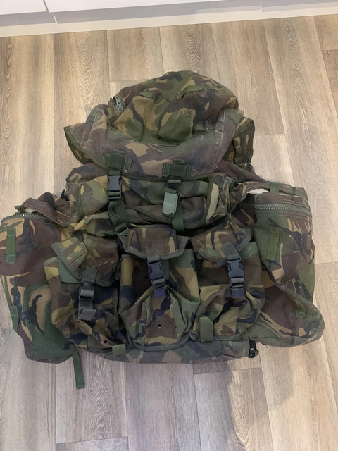 ORIGINAL BRITISH ARMY Issue DPM Woodland Camo Short Back Bergen ...