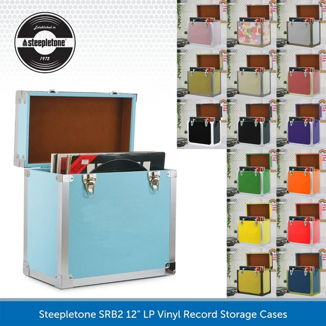 12& VINYL RECORD Storage Box Flight Carry Case 12 Inch LP Album ...