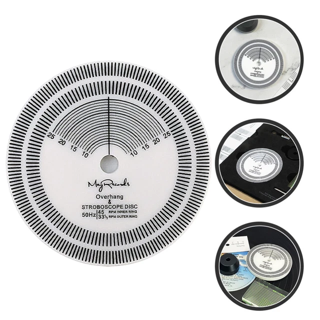 VINYL RECORD PLAYER Speed Test Acrylic Turntables Disc Calibration ...