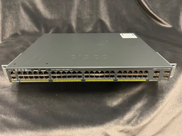 CISCO CATALYST 2960-X WS-C2960X-48FPS-L 48 Port Gigabit Switch w/Rack ...