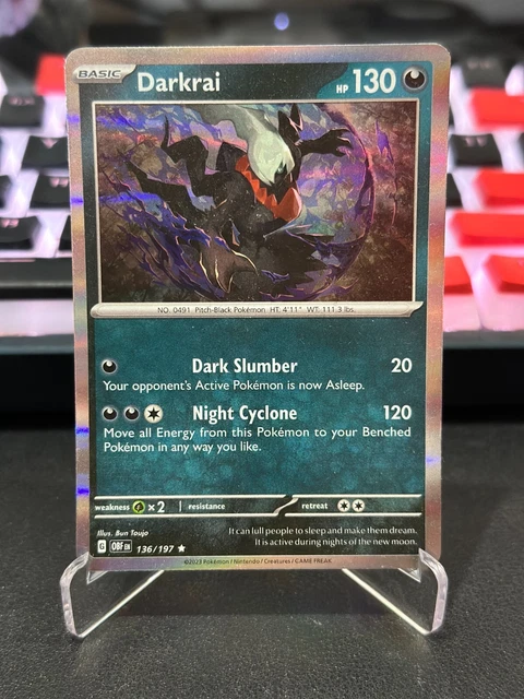 POKÉMON TCG OBSIDIAN Flames DARKRAI 136/197 Holo Rare EUR 1,54 - PicClick FR