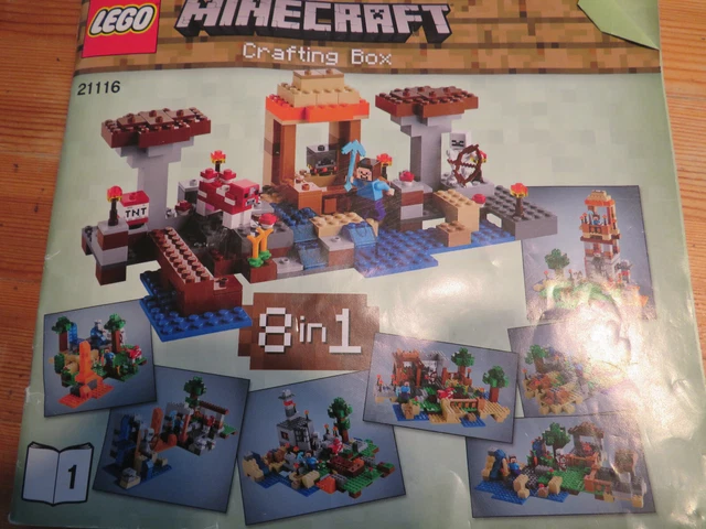 LEGO MINECRAFT 21116 Crafting Box+Anleitung extra Minecraft Zubehör ...