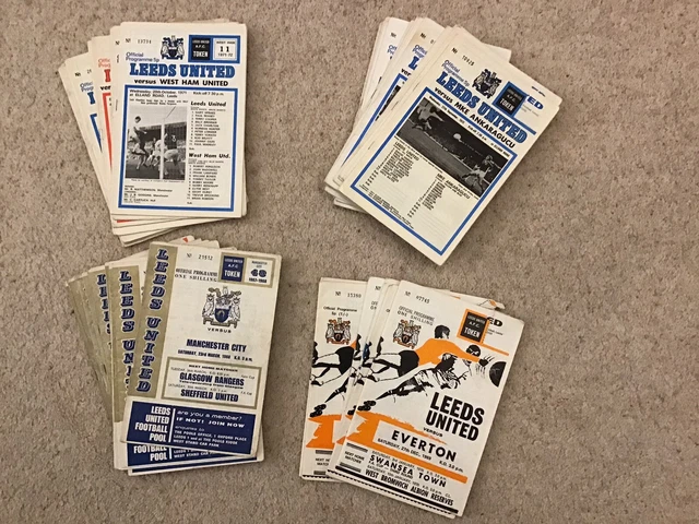 LEEDS UNITED 1981/1982 Home Football Programmes x 23 (Near Complete ...