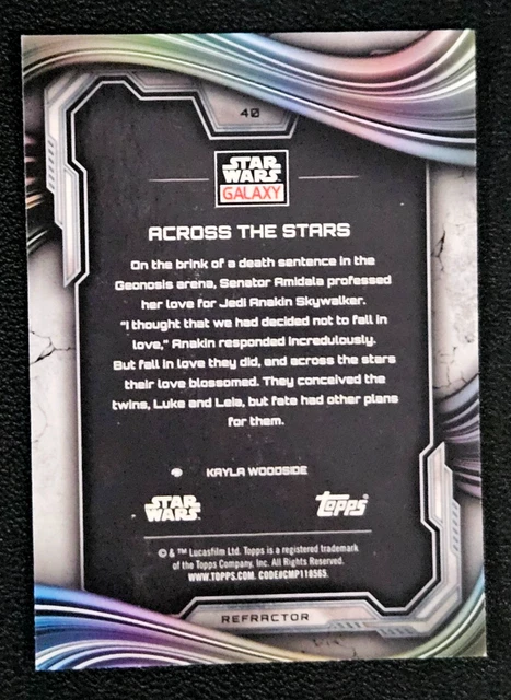 ANAKIN SKYWALKER PADME AMIDALA 2025 Topps Star Wars Chrome Galaxy ...