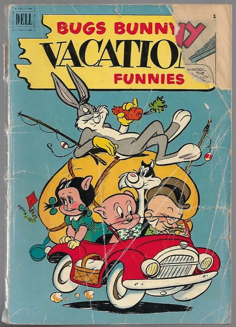 DELL GIANT GOLDEN Age: Bugs Bunny's Vacation Funnies #1 (Tony Strobl ...