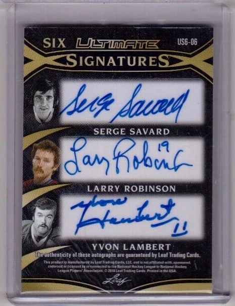 LAFLEUR LAPOINTE LEMAIRE SAVARD ROBINSON LAMBERT /18 Leaf Ultimate 1/1 ...