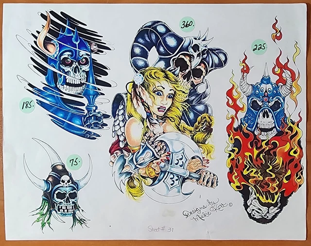 80s tattoo flash - Bronctattooaus.com