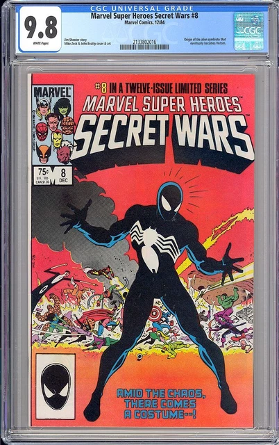 MARVEL SUPER HEROES Secret Wars #8 High Grade Alien Symbiote Venom 1984 ...