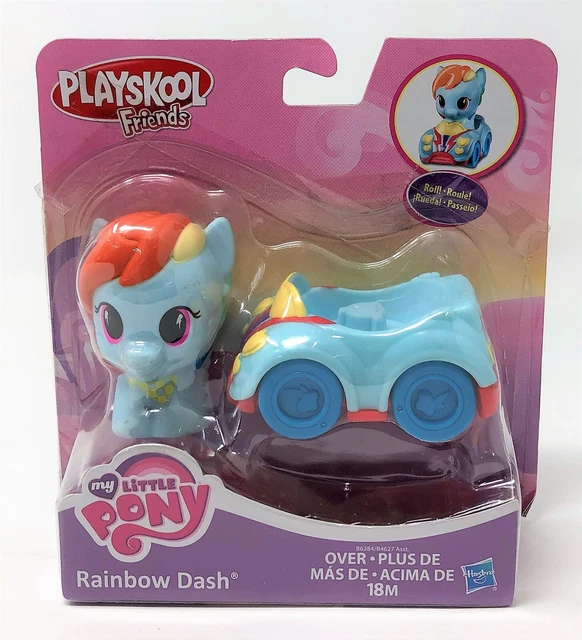 PLAYSKOOL FRIENDS MY Little Pony Rainbow Dash and Roll Along Car Toy £9 ...