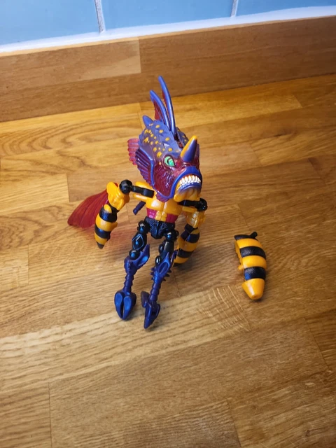 BEAST WARS EVIL Predacon Injector 1997 Transformer Lion Fish Figure ...