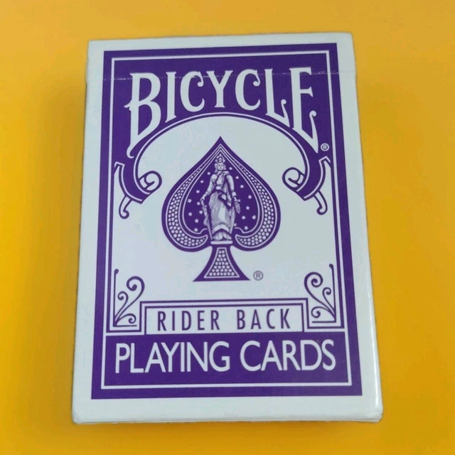 BICYCLE PURPLE RIDER Back Playing Card Deck Limited Edition With Magic ...