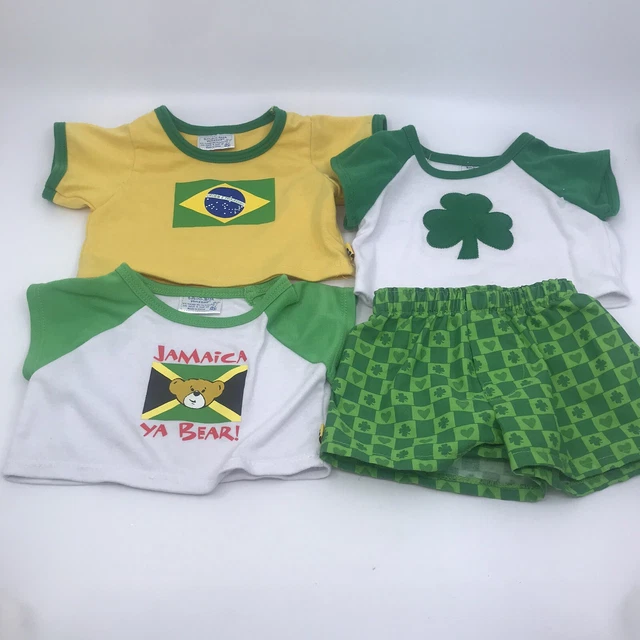 BUILD A BEAR Green Themed Outfit St. Patrick’s Day Brazil And Jamaica ...