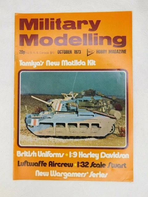 MILITARY MODELING BRITISH Uniforms Aircrew Tank WWII OCT 1973 Vintage ...