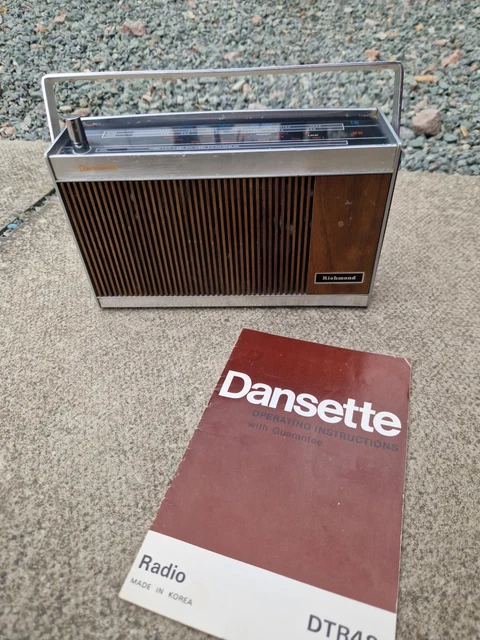 DANSETTE DTR48 VINTAGE Three Band Transistor Radio With Instruction ...