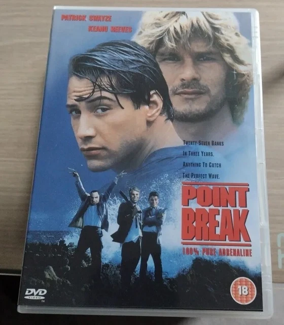 POINT BREAK DVD Keanu Reeves Patrick Swayze Gary Busey Kathryn Bigelow ...