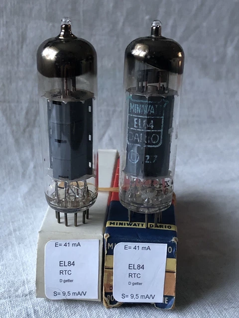 EL84 6BQ5 RADIOTECHNIQUE D Getter matched pair Tube, lampe, Röhre, Valve. Used EUR 49,90 ...