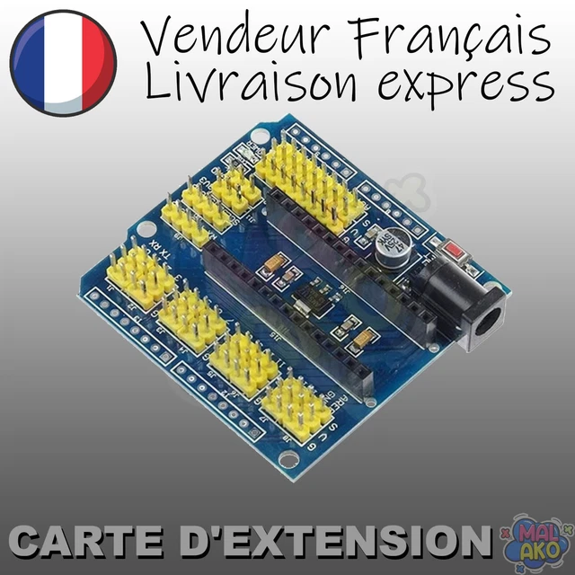 I/O CAPTEUR SHIELD Carte D'extension Board Atmega328P Arduino Nano (625 ...