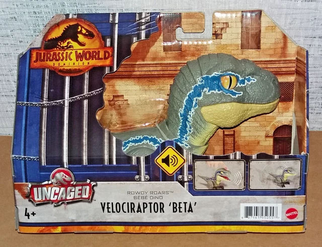 JURASSIC WORLD DOMINION-VELOCIRAPTOR Beta, Toy Dinosaur with sounds ...