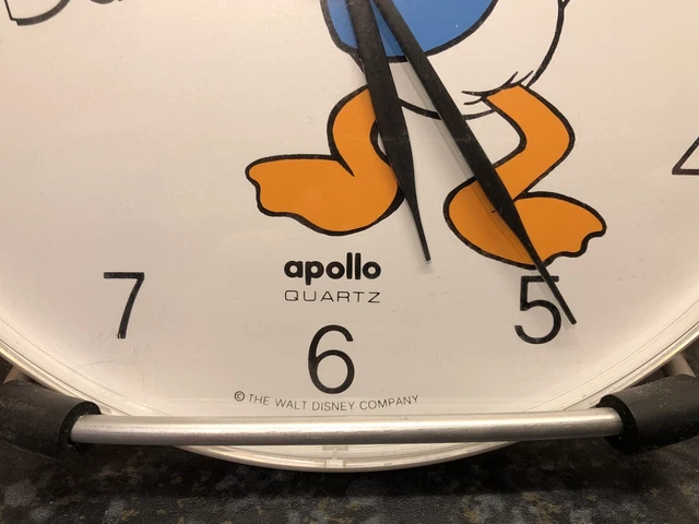 VINTAGE WALT DISNEY Clock Quartz Company Donald Duck Wall Clock: Rare ...