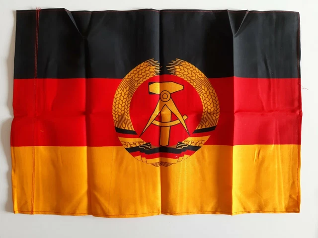 ORIGINAL GDR FLAG communist East German DDR Fahne NVA ГДР флаг 60 cm x ...