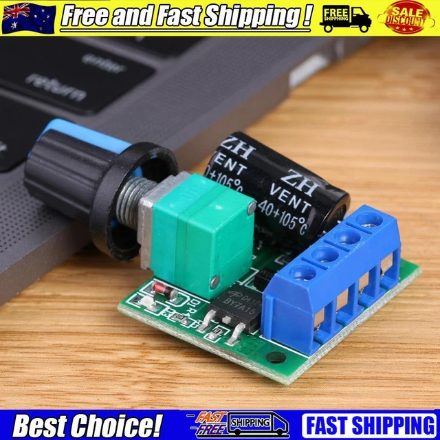 5A 90W PWM Motor Speed Controller Module DC 5V-35V Adjustable Voltage ...
