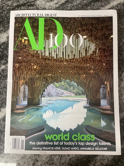 ARCHITECTURAL DIGEST JANUARY 2025 magazine WORLD CLASS-AD 100-NEW-FAST ...