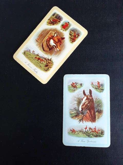 GENUINE VINTAGE,SWAP/PLAYING CARDS, English,Named, A Keen Sportsman ...