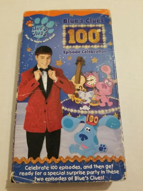 BLUE’S CLUES 100TH Episode Celebration VHS Video Tape VCR Joe’s ...