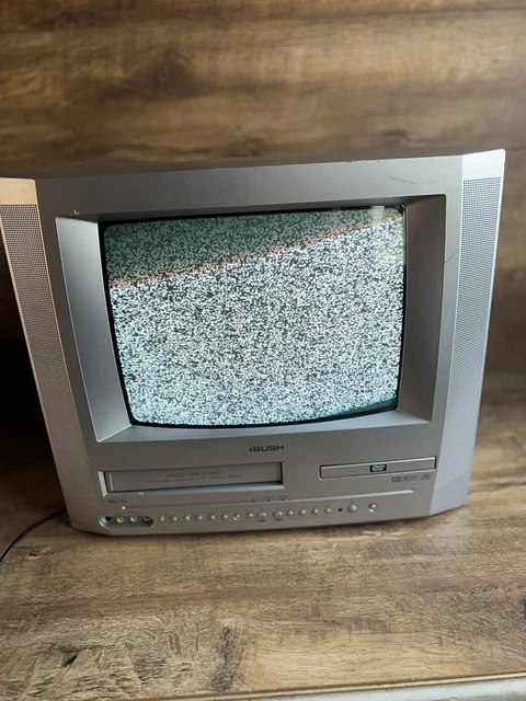 BUSH BTV 183DVD/C 14” CRT Retro TV/VHS/DVD Combo Gaming SCART £79.99 - PicClick UK
