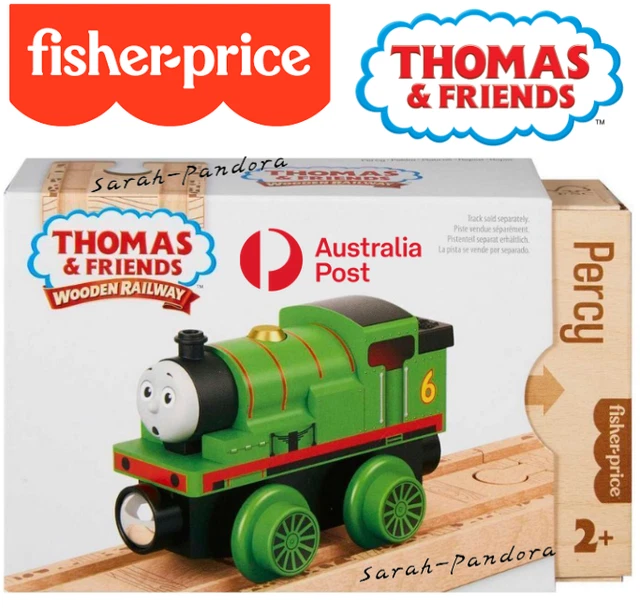 THOMAS & FRIENDS Wooden Railway Percy Engine Fisher Price Train New and ...