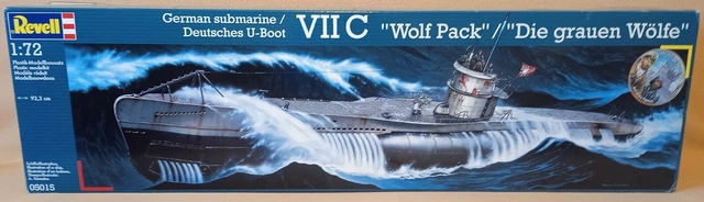 DEUTSCHES U-BOOT VII C "Die grauen Wölfe" 1:72 + Marinefiguren - REVELL 05015 EUR 129,99 ...