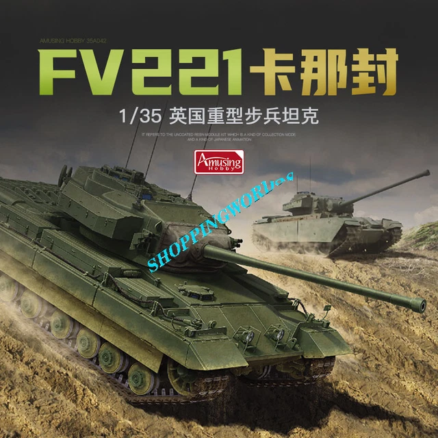 AMUSING HOBBY 35A042 1/35 British Heavy Tank FV221Caernarvon Plastic ...
