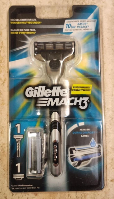 GILLETTE MACH 3 razors, new, 1 pc with blade + replacement blade ...
