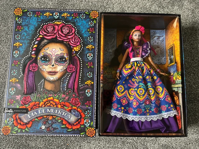 2022 BARBIE SIGNATURE DIA DE MUERTOS Day of The Dead Barbie Doll BNIB ...