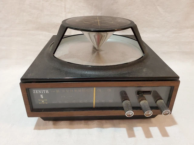 VINTAGE MCM RETRO Atomic Zenith Circle Of Sound D424W Solid State AM ...
