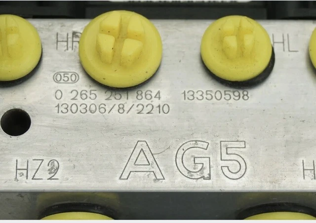 POMPA CENTRALINA ABS Opel Corsa D 2010-2014 0265251864 0265951752 13350598 Ag5 EUR 280,00 ...