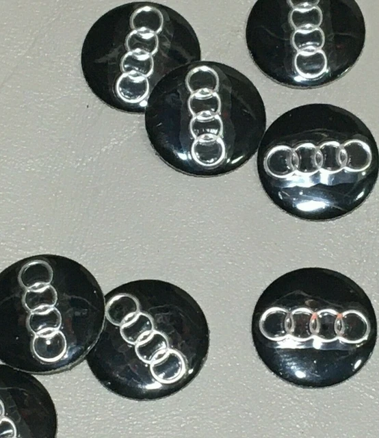 AUDI LOGO STICKERS Emblem Sticker For Key, Case Or 3D Control £4.23 ...