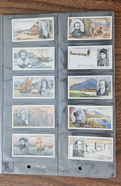 1911 F&J SMITH'S Famous Explorers Cigarette Cards, Full Set Of 50 £326. ...