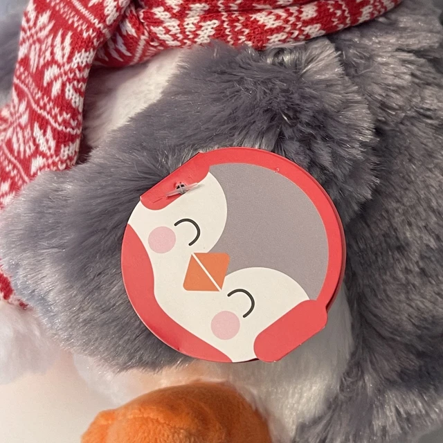 PIP THE PENGUIN ~Beautiful Plush Soft Toy ~ 10" high ~ Scarf & Ear ...