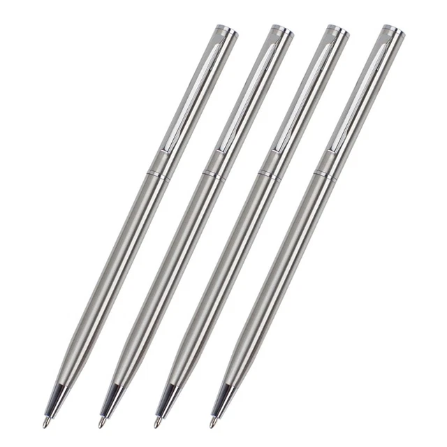 METAL BALLPOINT PEN with Pen Clip, Office Signature Pen Guest Sign In ...