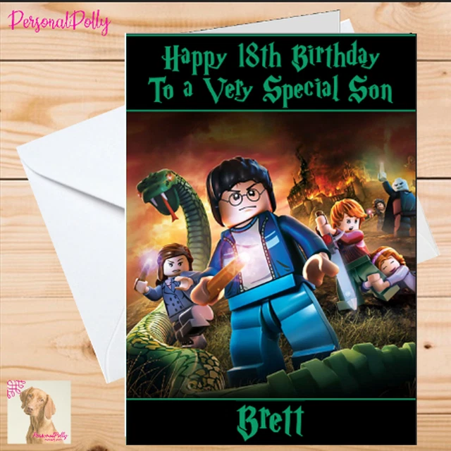PERSONALISED HARRY POTTER Card Birthday Unofficial Hogwarts Ron ...