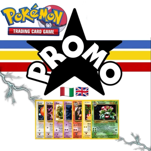 LOTTO CARTE POKEMON Black Star Promo Wizard/League Ita & Eng - Sealed ...