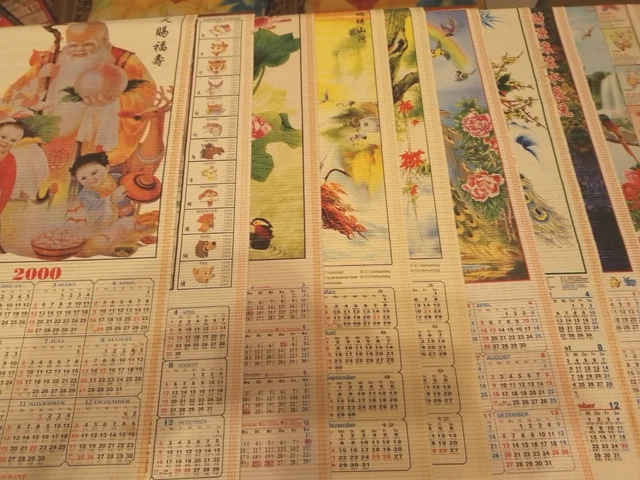 CHINESISCHER WAND ROLL Kalender 2000-2016 EUR 18,00 - PicClick DE