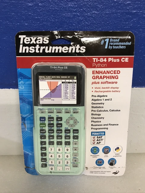 TEXAS INSTRUMENTS TI-84 Plus CE Python Enhanced Graphing Calculator ...