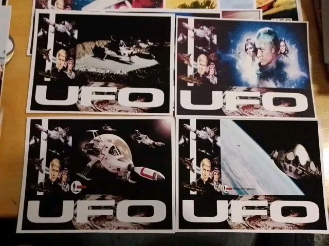 GERRY ANDERSON'S UFO 1969. 10 Unofficial Matt Finish 6x4ins Lobby Cards ...