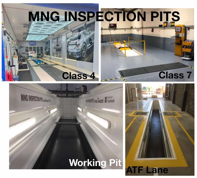 VEHICLE INSPECTION PIT / class 4 / class 7 / MOT Bays / ATF Lane ...
